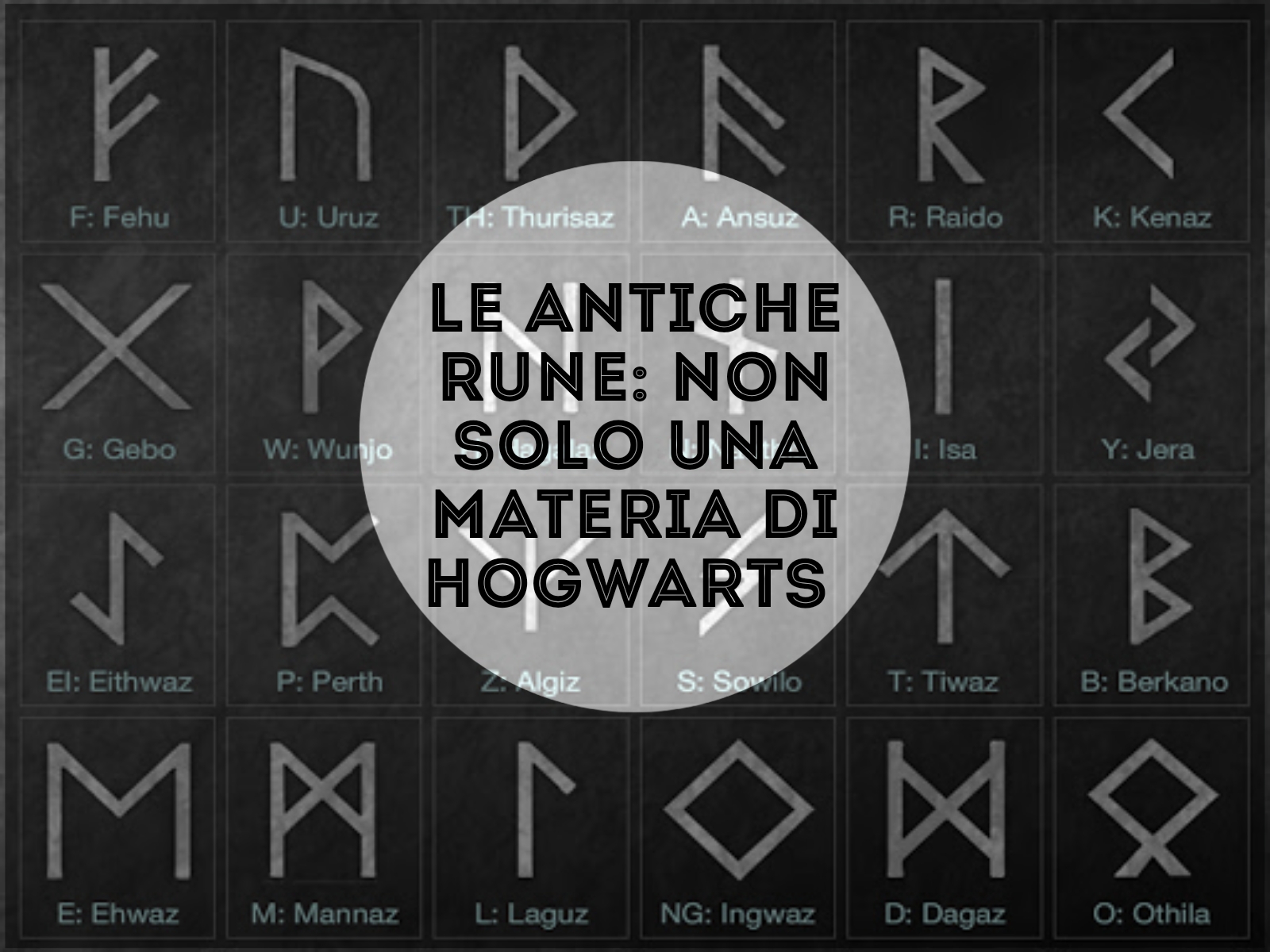 simboli runici Archives - E a te se sei rimasto con Harry fin proprio ...